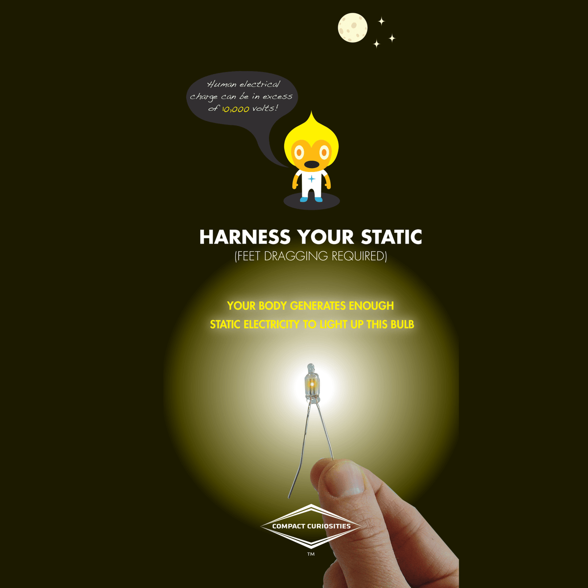 Human-Powered Light Bulb - Eco-Friendly Body Charged Lighting – HungryRobot